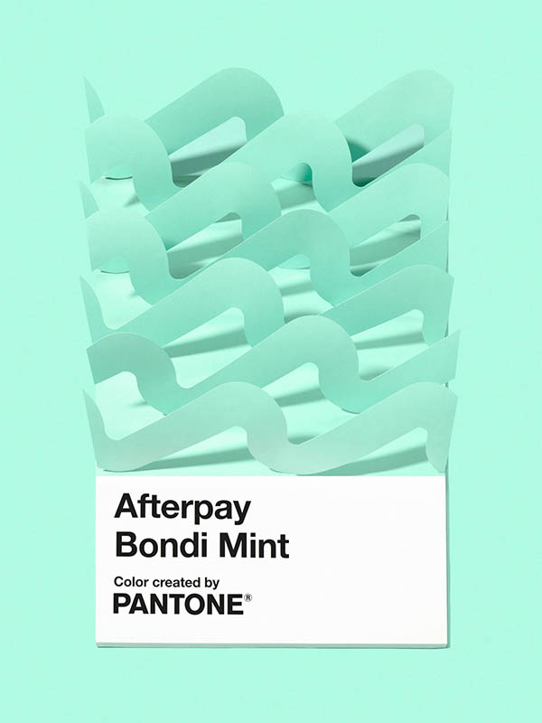 PANTONE与Yummy Colors合作为金融品牌Afterpay定制全新色彩“Afterpay Bondi Mint ” - 千通彩色彩管理官网